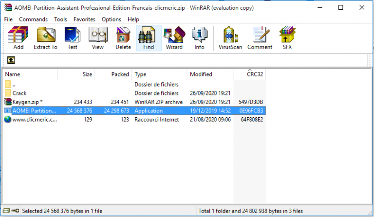 Télécharger AOMEI Partition Assistant avec crack et clé d'activation.