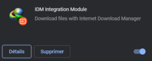Télécharger Extension IDM Integration Module sur Chrome, etc.