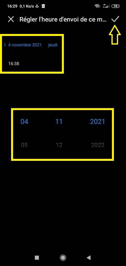 Comment programmer l'envoi d'un SMS sur Android Samsung
