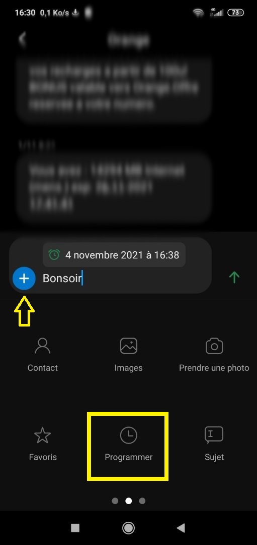 Comment programmer l'envoi d'un SMS sur Android Samsung