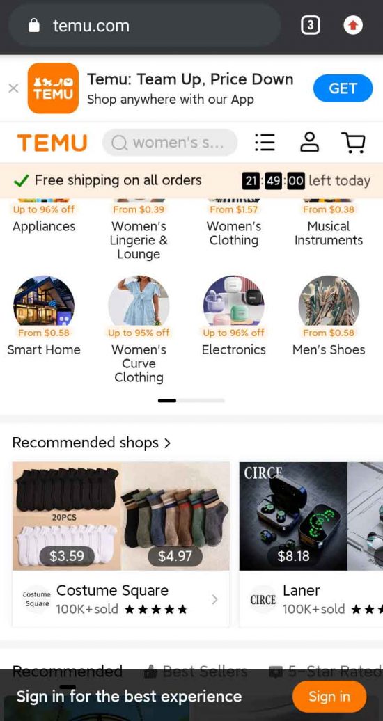 Télécharger Temu en français application pour Android et iOS